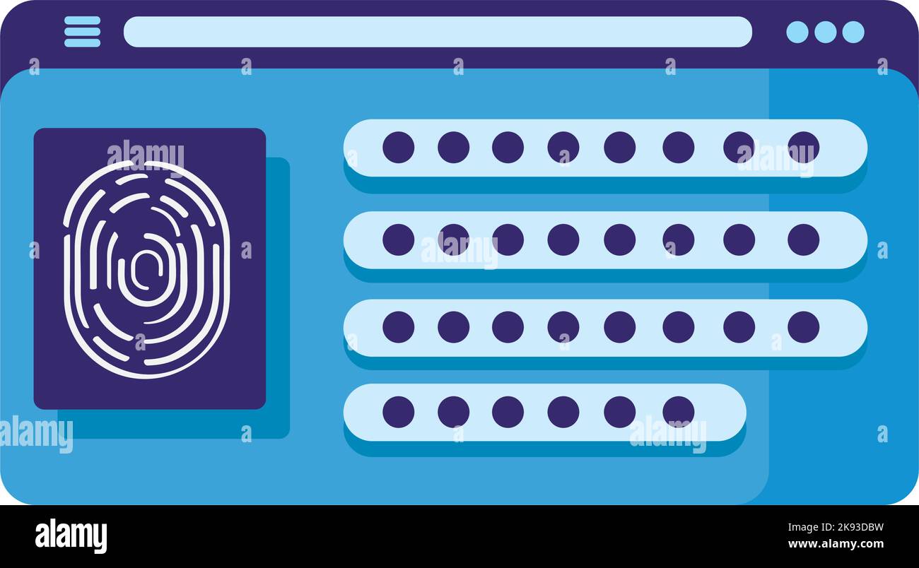 Fingerprint binary code Cut Out Stock Images & Pictures - Alamy