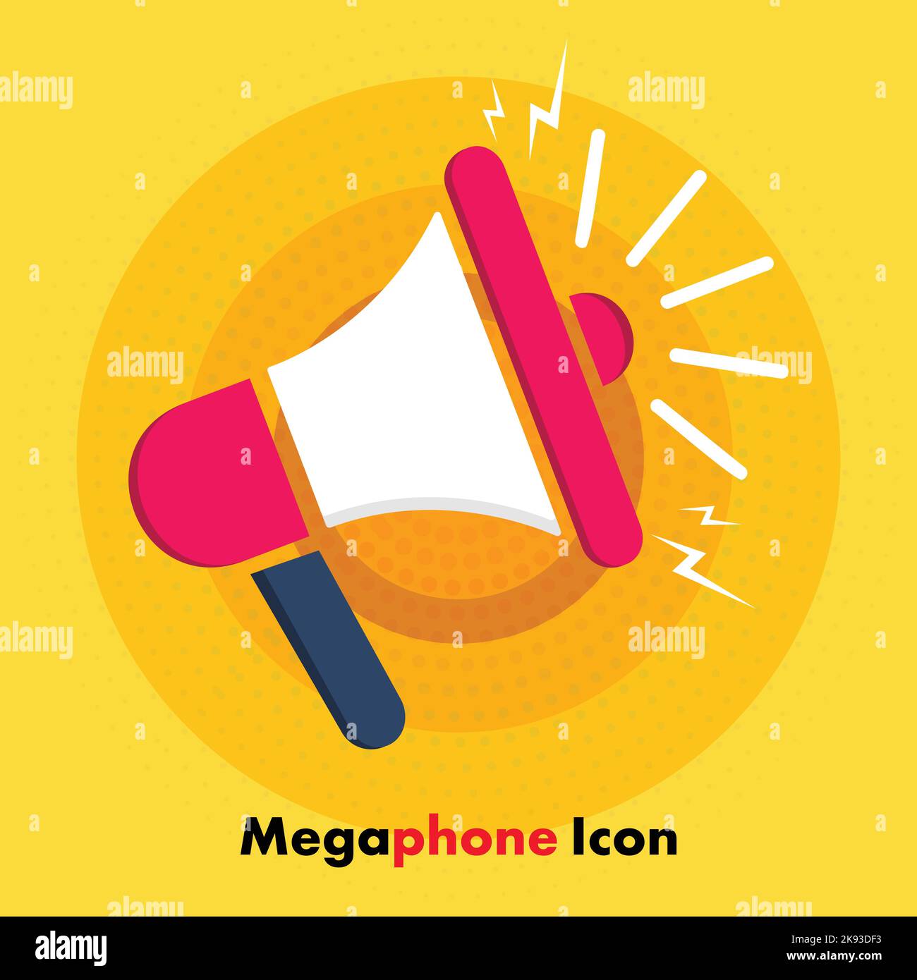 Pink megaphone loudspeaker on Stock Vector Images - Alamy