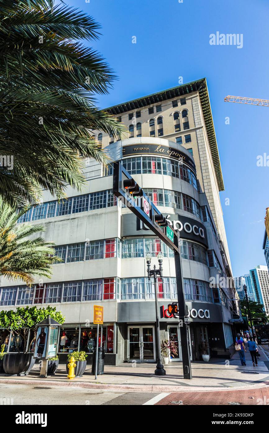 MIAMI, USA - AUGUST 19, 2014: facade of la epoca department store in ...