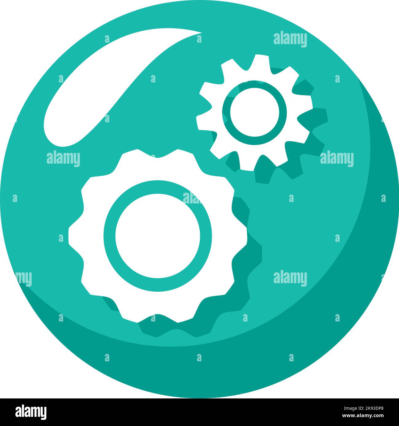 Illustration cogs gears in Cut Out Stock Images & Pictures - Alamy