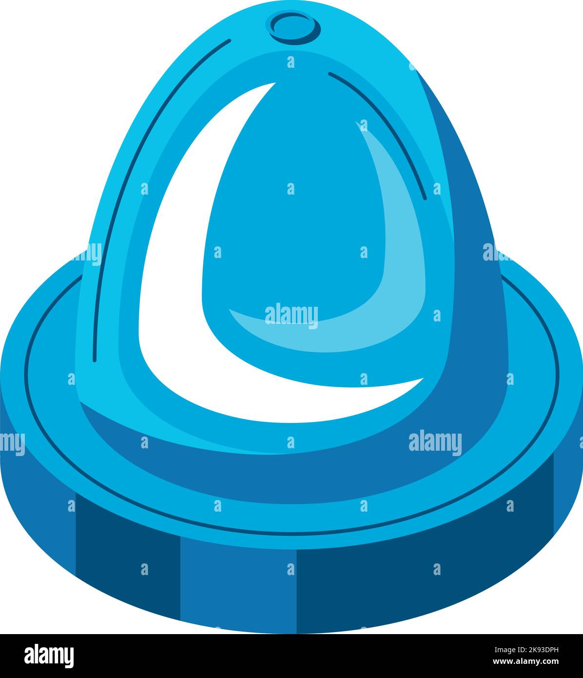 blue alarm light isometric Stock Vector Image & Art - Alamy