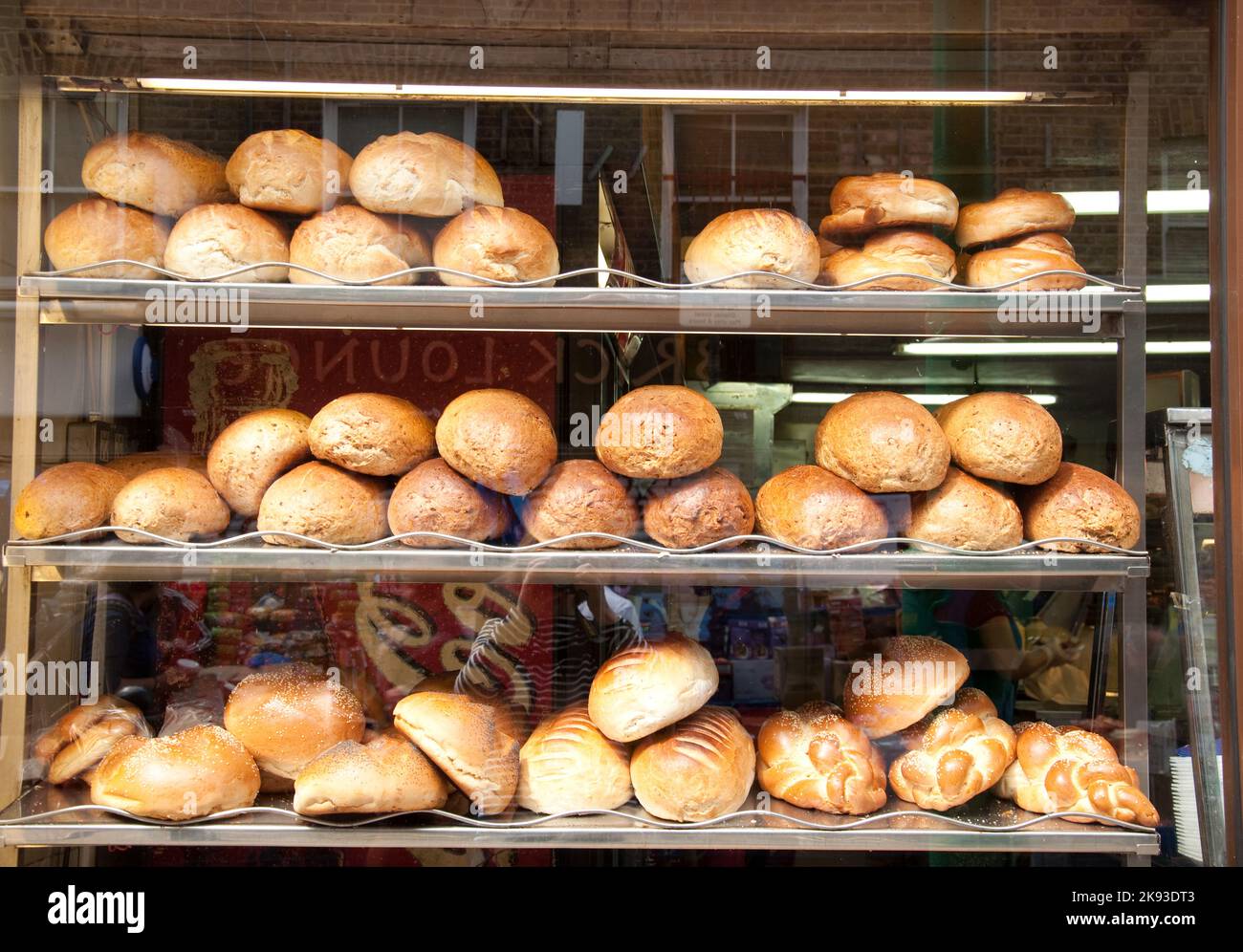 Bread, Beigel Shop, Brick Lane, Tower Hamlets, London, UK Stock Photo ...