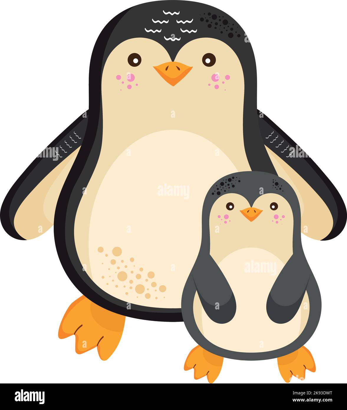 penguins birds family Stock Vector Image & Art - Alamy