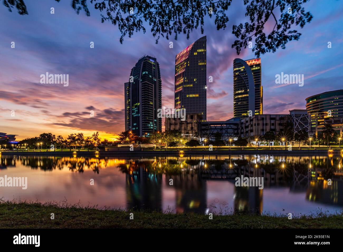 Putrajaya building during sunset Stock Photo - Alamy