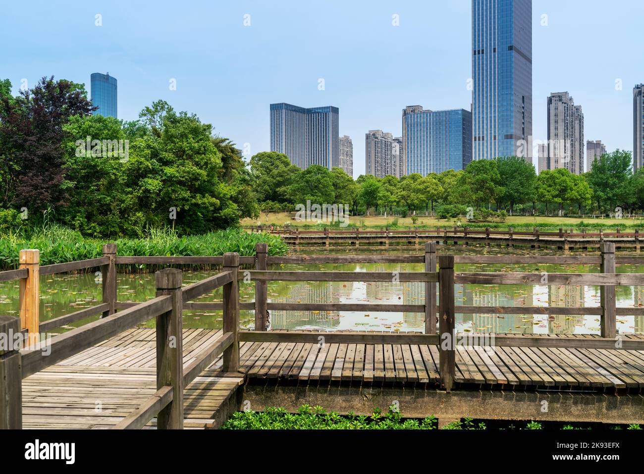 Lakeside modern office building in China Stock Photo - Alamy
