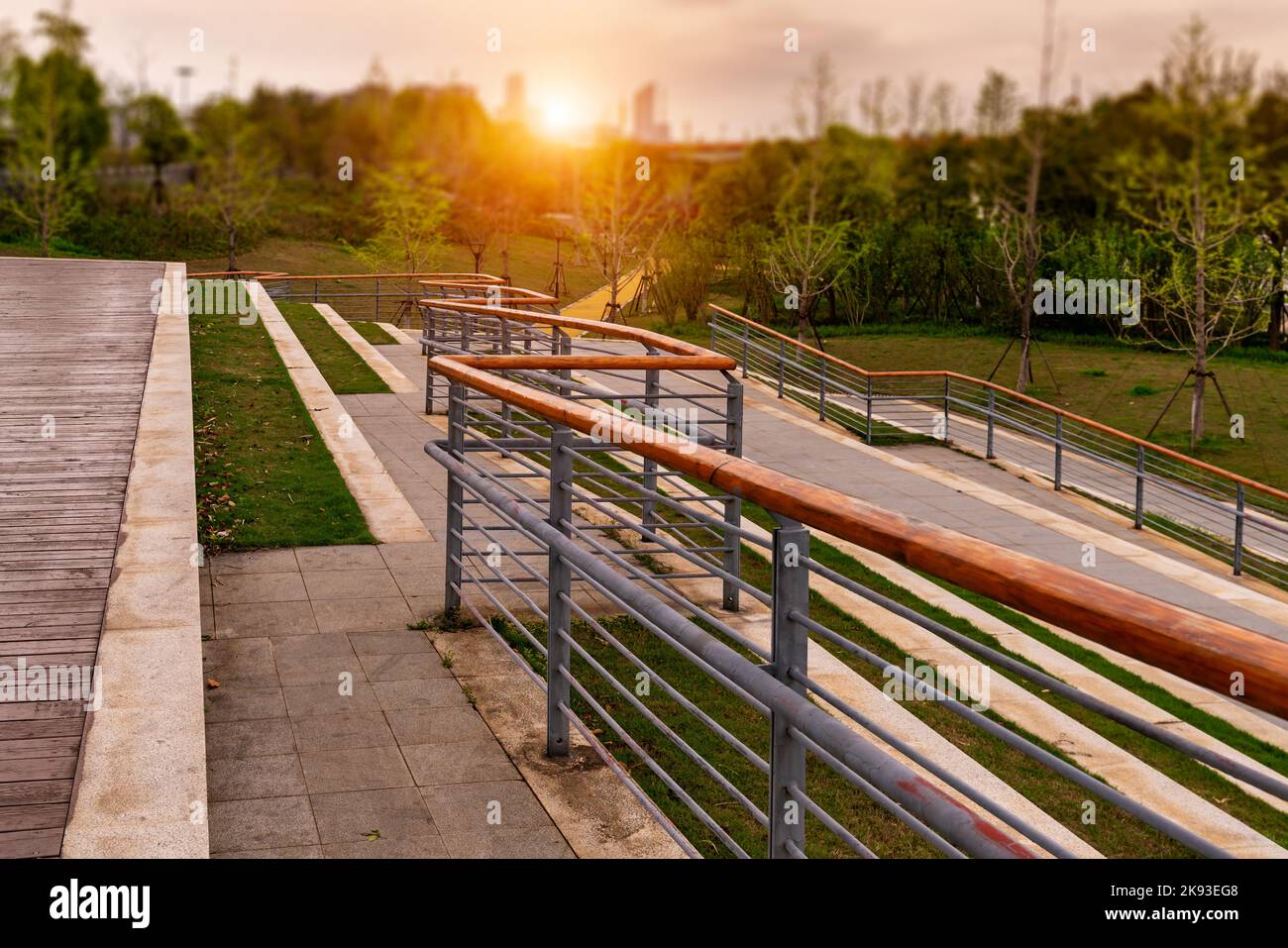 Stairs handrails on sides hi-res stock photography and images - Alamy