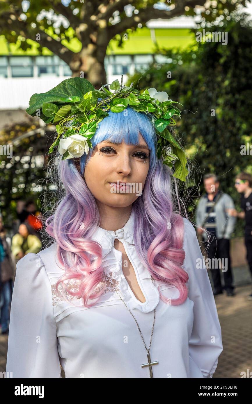 FRANKFURT, GERMANY - OCT 12, 2014: Public day at Frankfurt ...