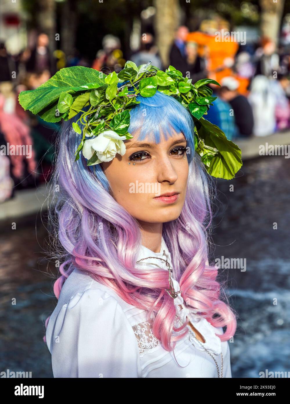 FRANKFURT, GERMANY - OCT 12, 2014: Public day at Frankfurt ...