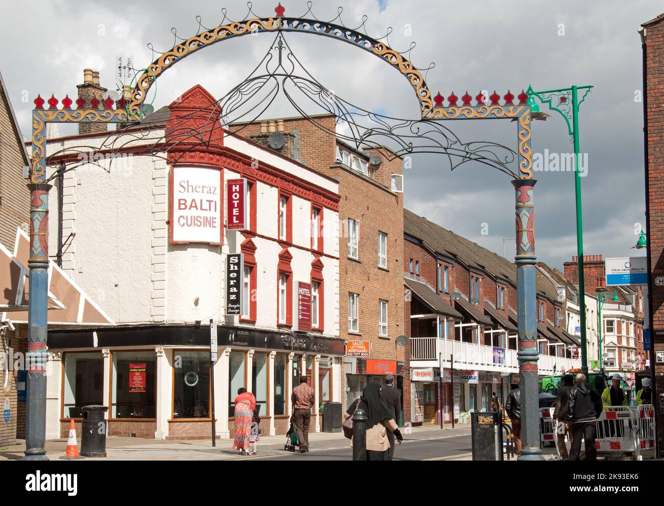 Banglatown Starts Here, Bangladeshi area, Brick Lane, Tower Hamlets ...