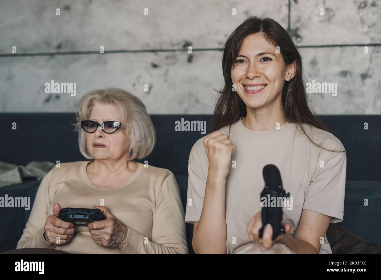 The daughter is happy that she won her mother, while they spend their ...