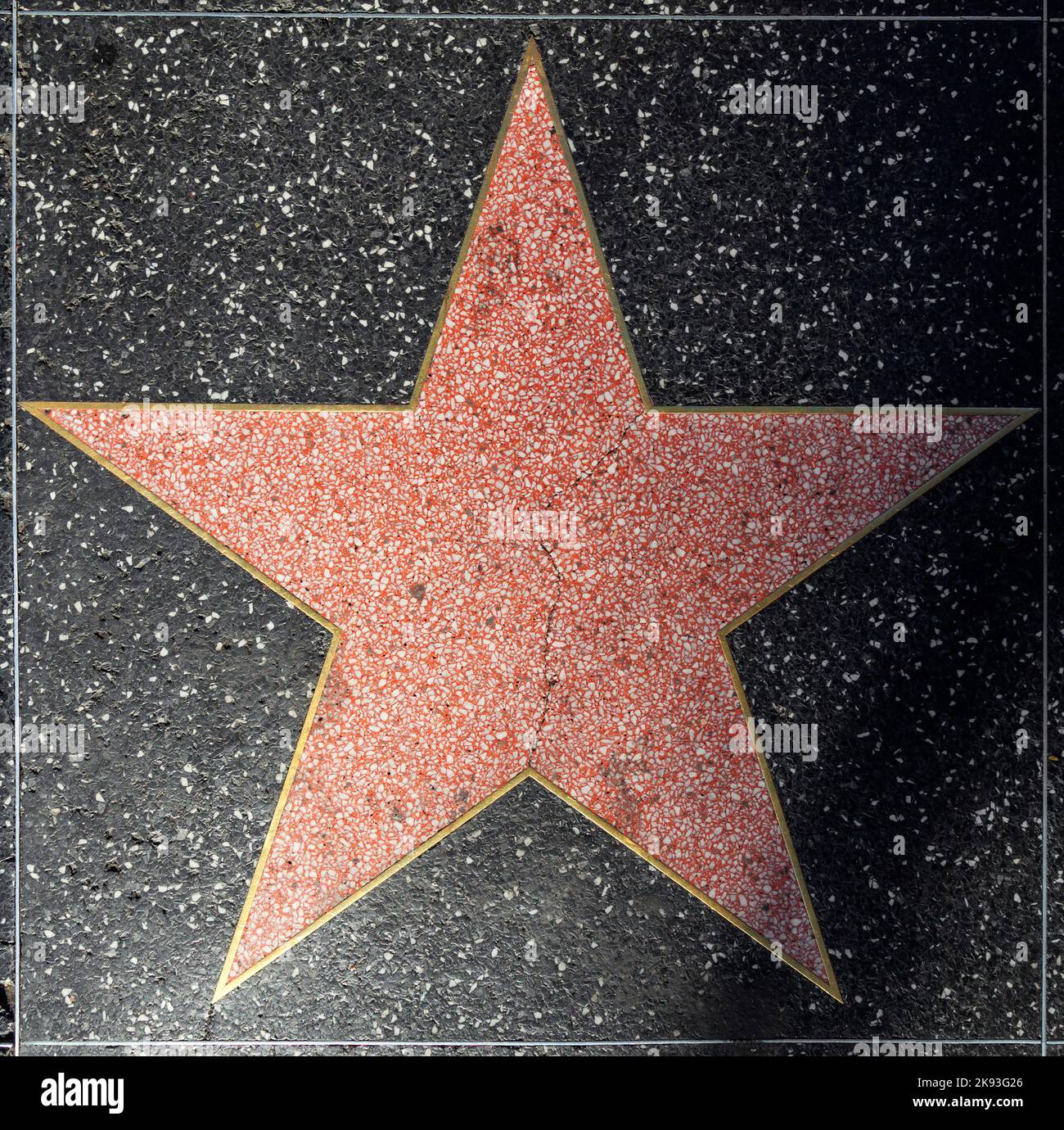 HOLLYWOOD - JUNE 24: empty star on Hollywood Walk of Fame on June 24 ...