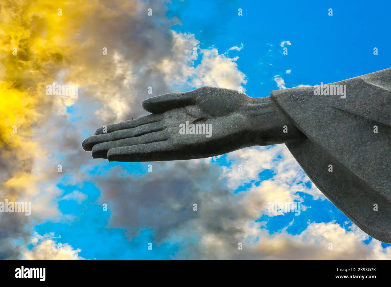 Detail hand christ statue corcovado hi-res stock photography and images ...