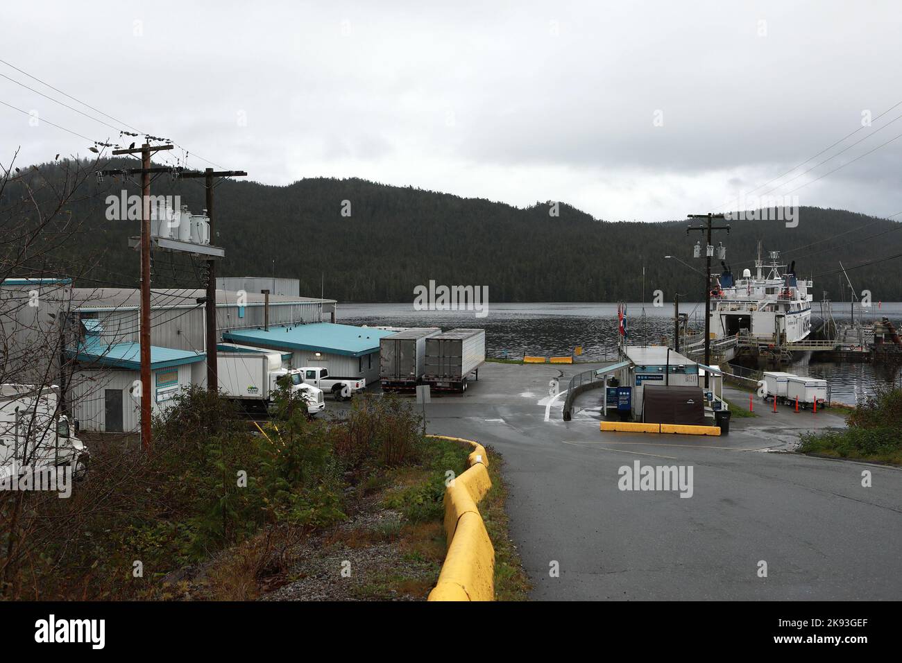 Heiltsuk Fisheries Management cannery and the Northern Sea Wolf sits ...