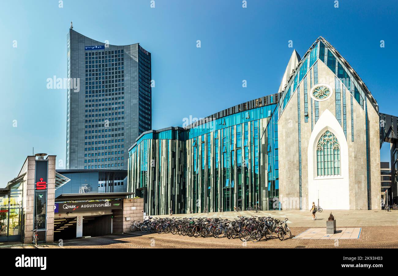 LEIPZIG, GERMANY - AUG 8, 2015: Erick van Egeraat built the modern ...