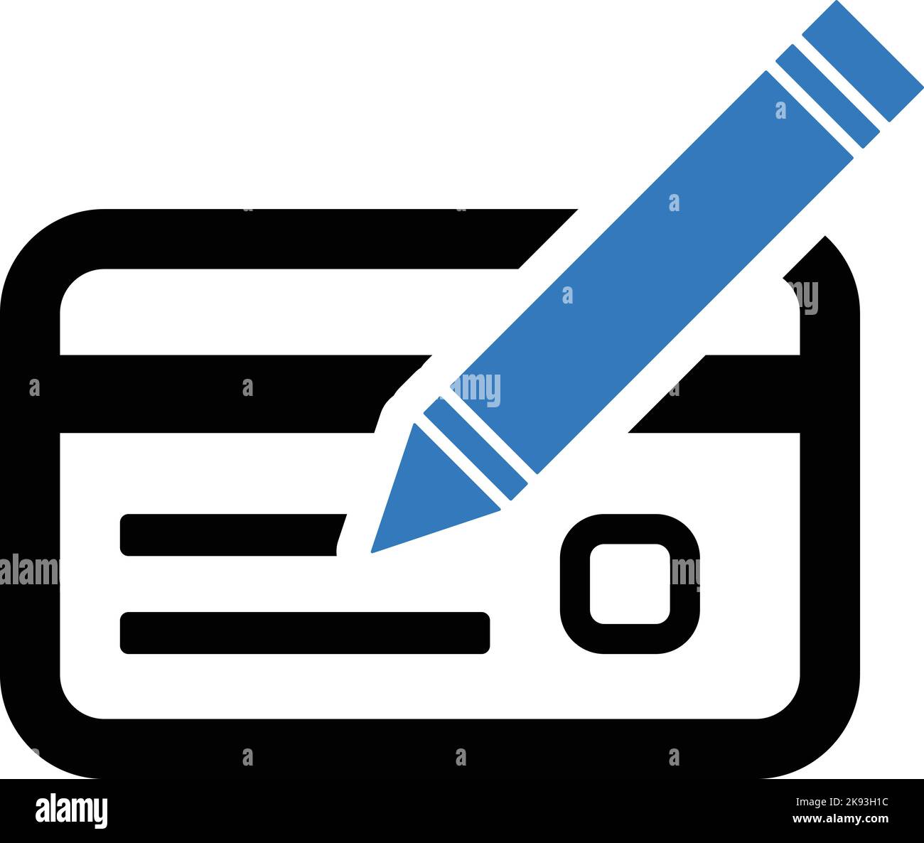 Credit card bill character Stock Vector Images - Alamy