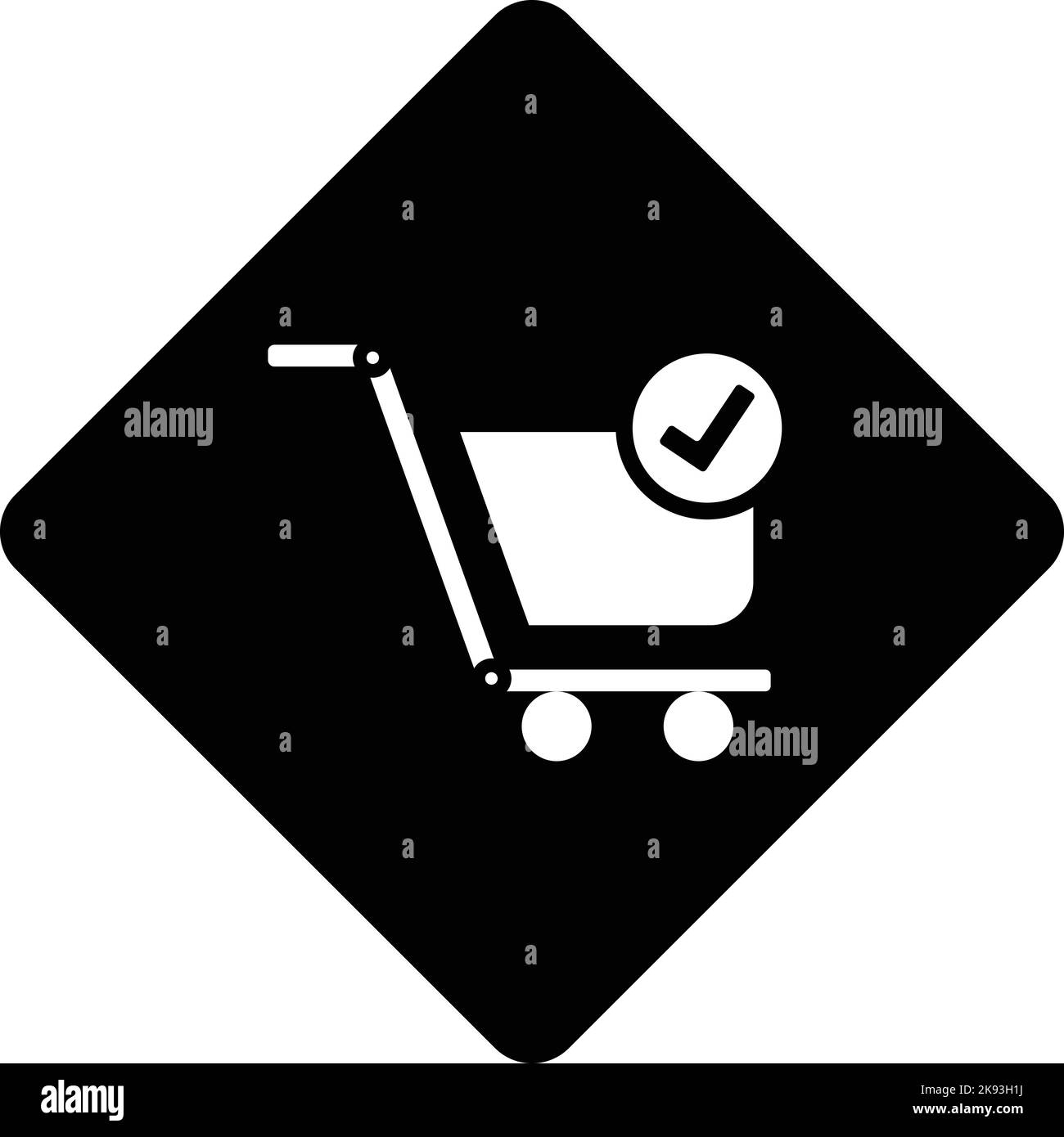 Online shopping checkout icon Black and White Stock Photos & Images - Alamy