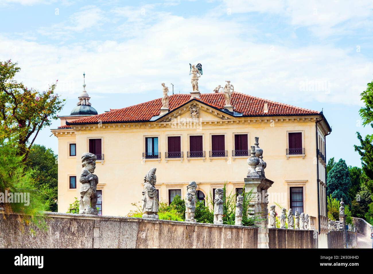 VICENCA, ITALY - AUG 4: villa Valmarana ai Nani on August 4, 2009 in ...