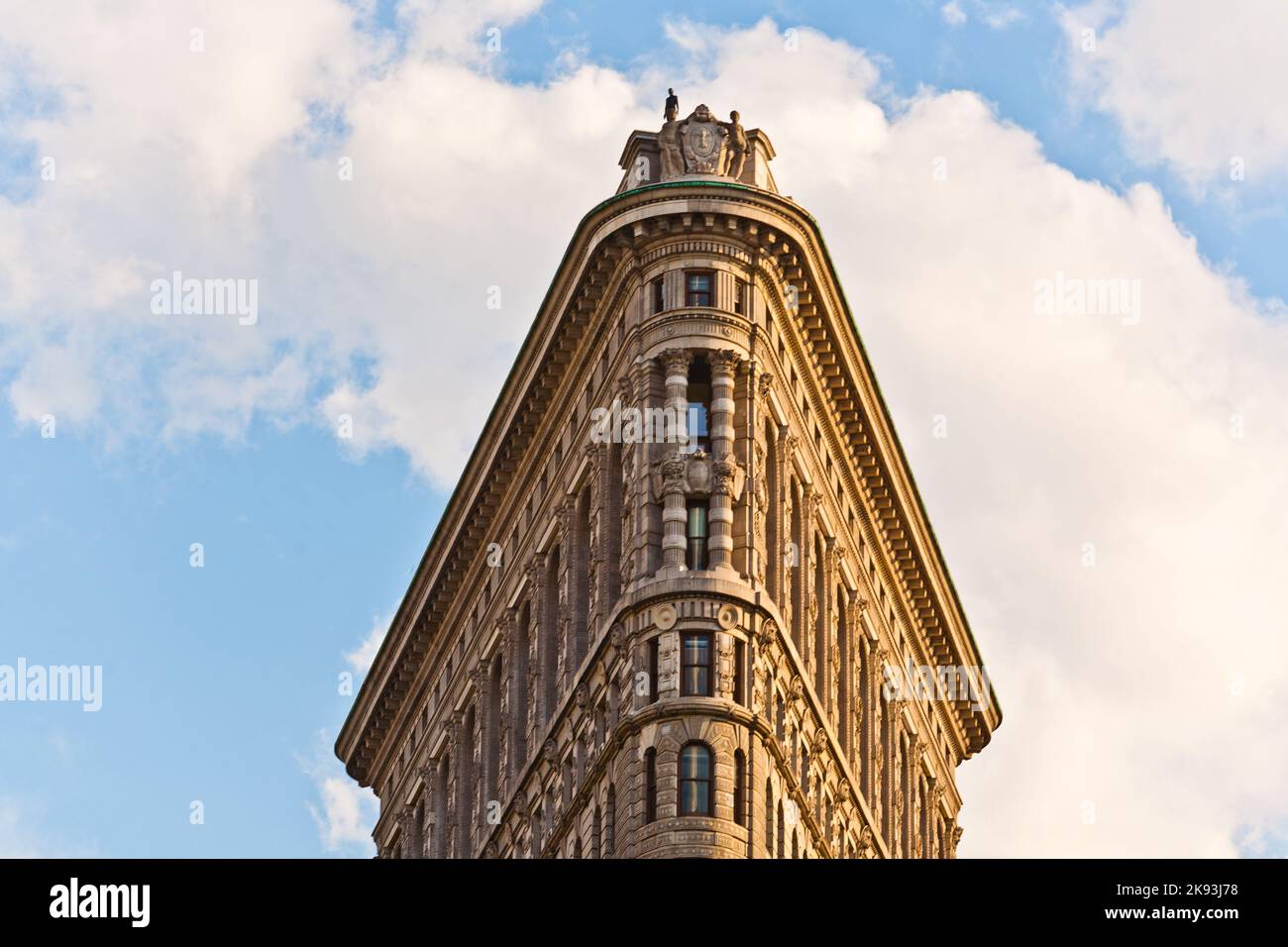 NEW YORK, USA – JULY 12: Facade of the Flatrion building with iron ...