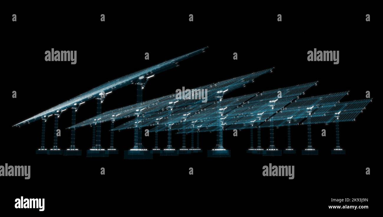 Solar Panel Concept. 3d illustration Stock Photo - Alamy