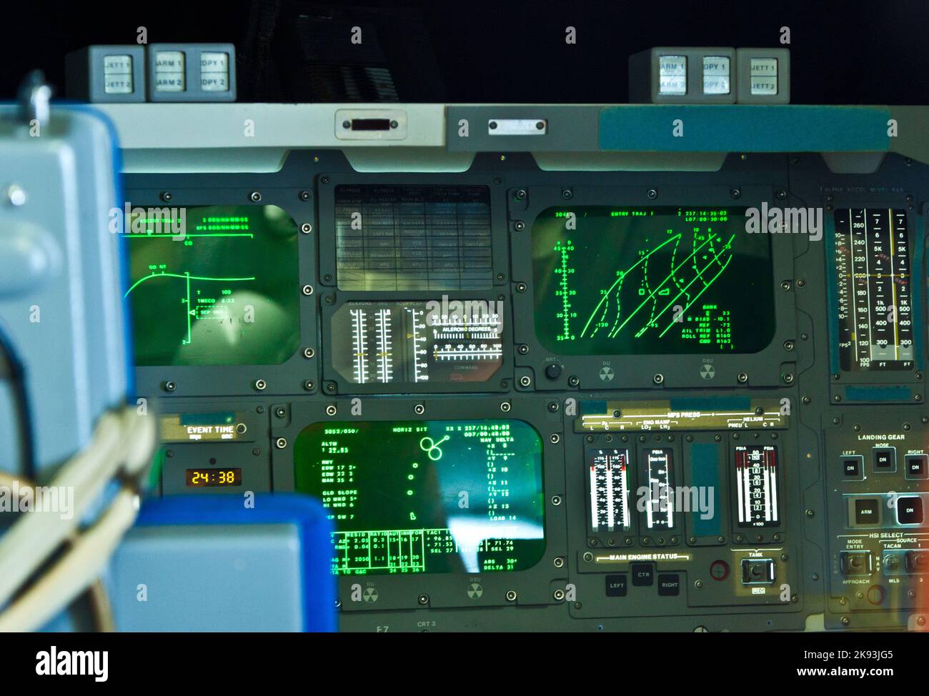 ORLANDO, USA - JULY 25: inside the cockpit of the original space ...