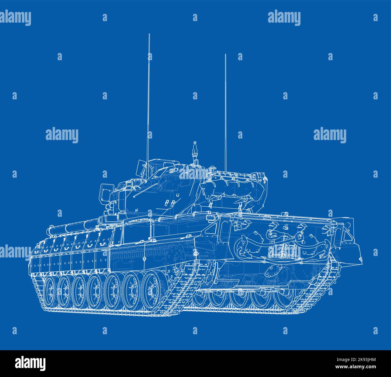 Tank. Vector rendering of 3d Stock Vector Image & Art - Alamy