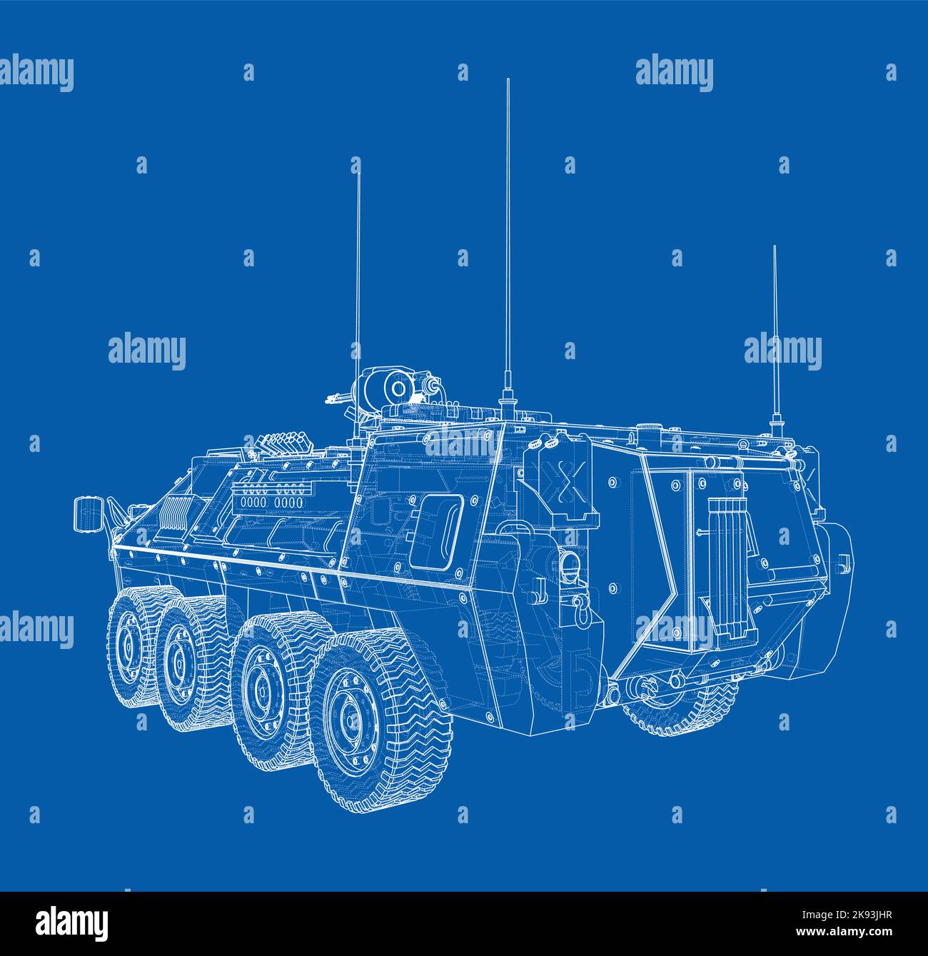 Armored personnel carrier. Vector Stock Vector Image & Art - Alamy