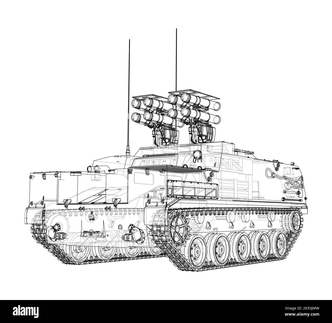 Anti-tank armored car. Vector Stock Vector Image & Art - Alamy