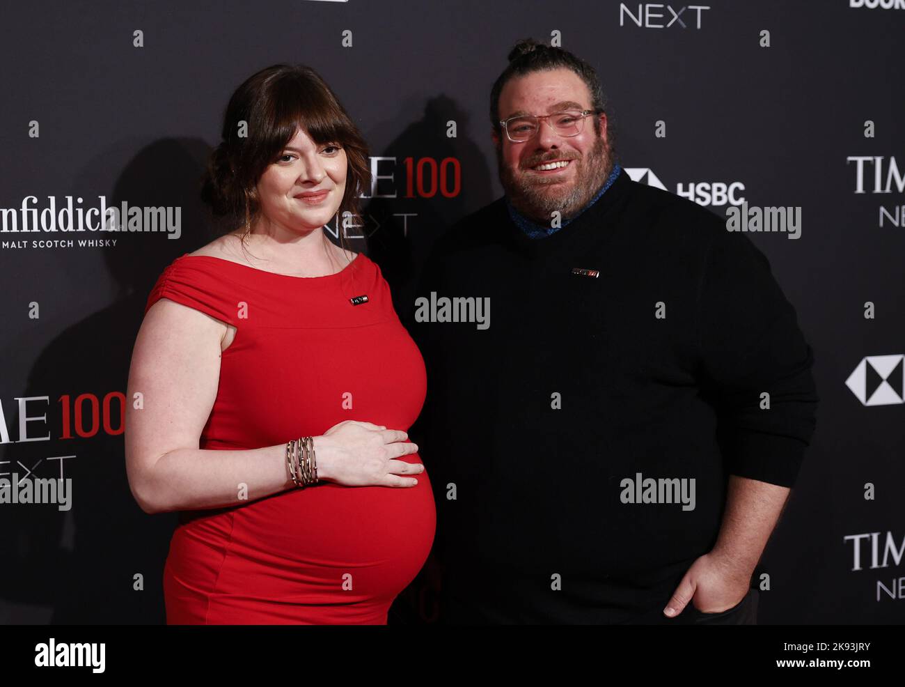 New York, United States. 25th Oct, 2022. Amanda Litman and Ross Morales ...