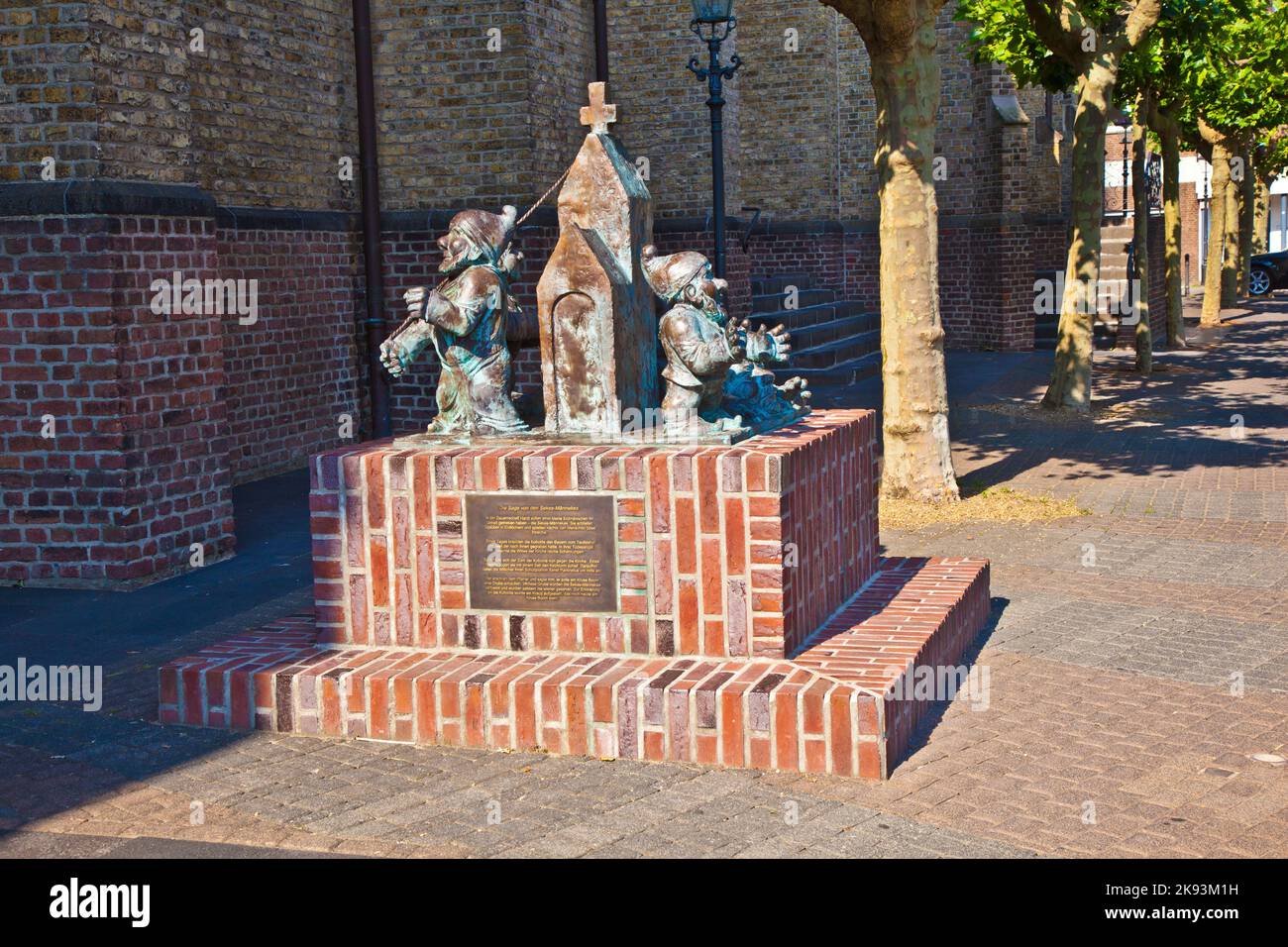 WILLICH, GERMANY - JUNE 3, 2011: Sculpture of the Sekes Maenekes at the ...