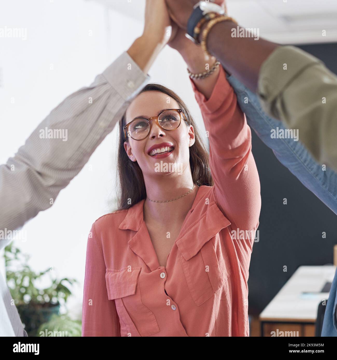 Creating better business is up to the entire team. a group of young ...