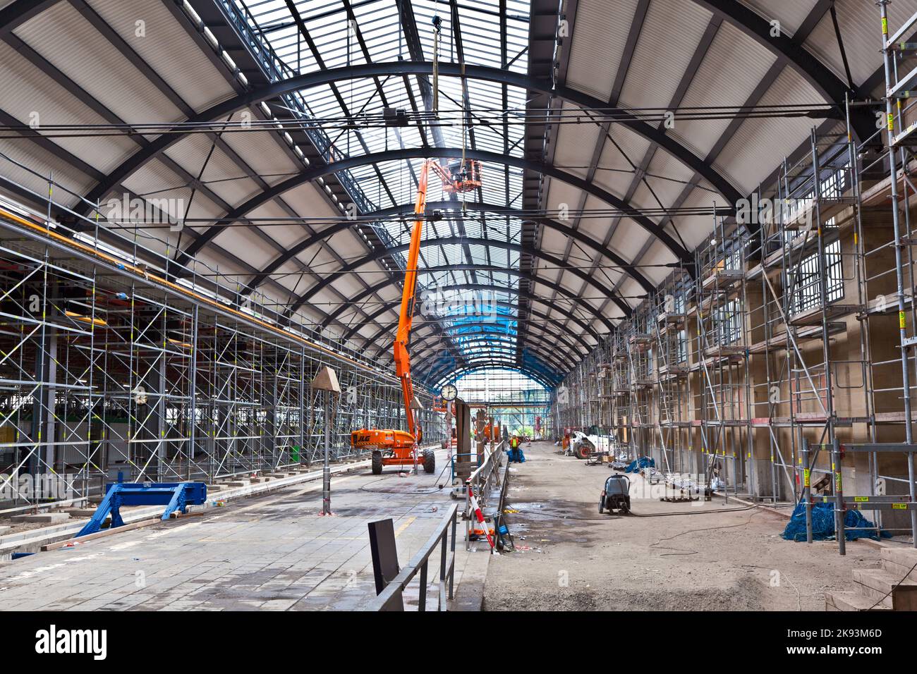 WIESBADEN, GERMANY - 23. JULY: Construction site in the famous ...