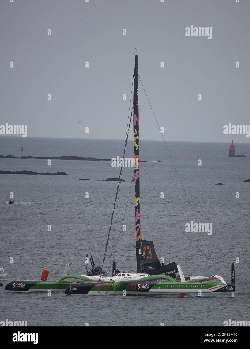 Saint-Malo, France. October 25, 2022, ULTIM 32/23 SODEBO ULTIM 3 ...
