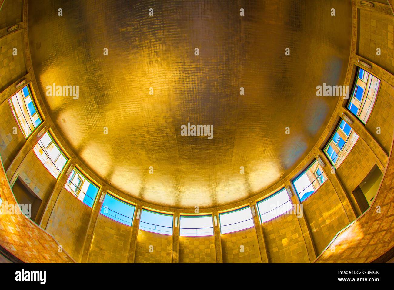 Frankfurt, Germany - September 25, 2011: inside famous IG farben house ...