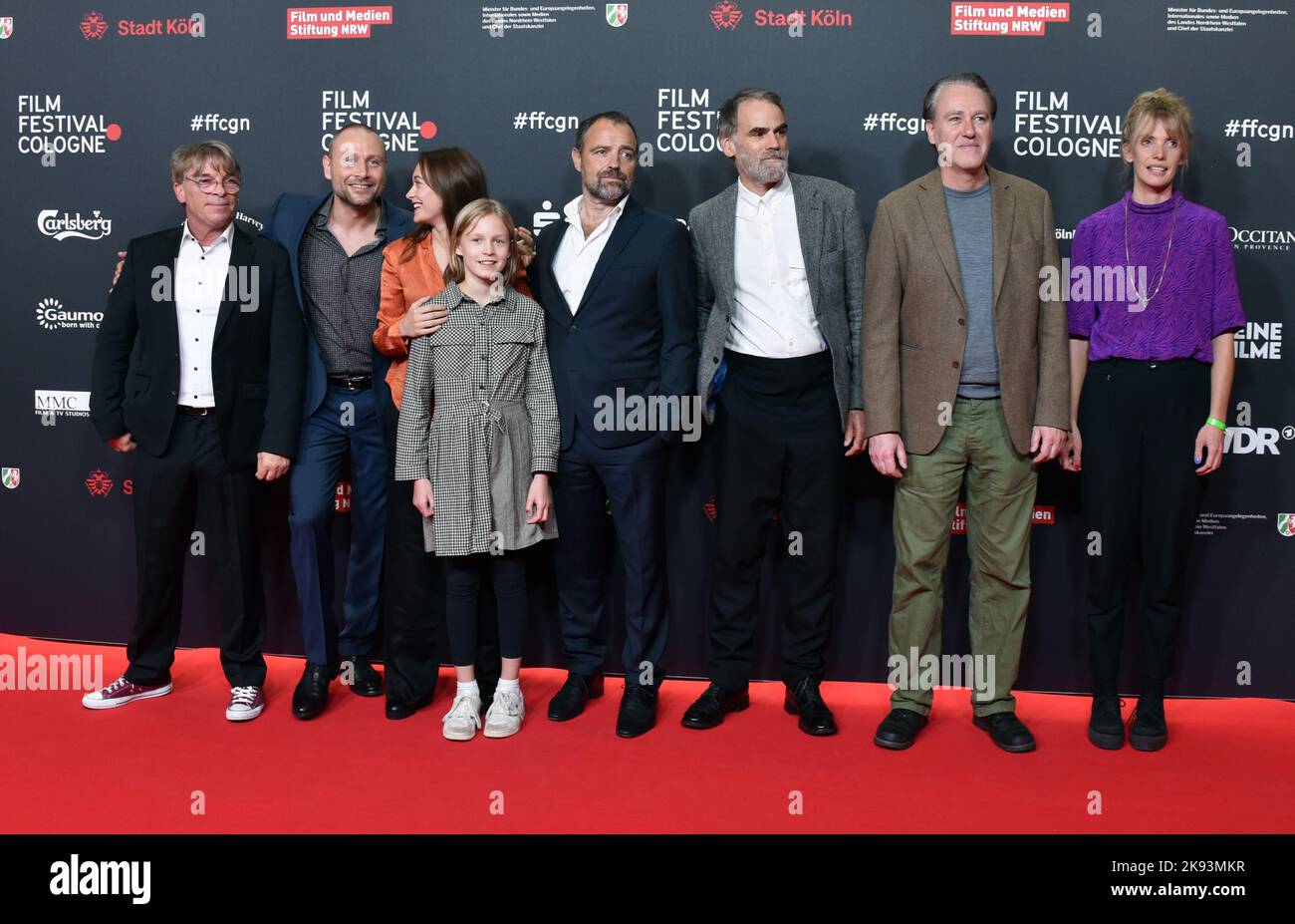 Cologne, Germany. 22nd Oct, 2022. Actors Andre Eisermann, Max Riemelt ...