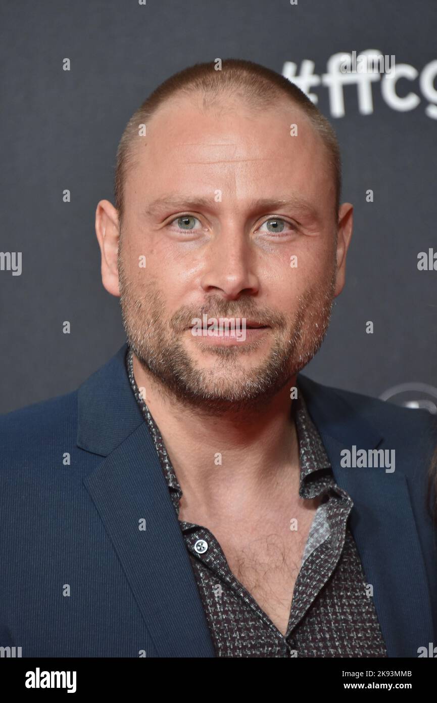 Cologne, Germany. 22nd Oct, 2022. Actor Max Riemelt comes to the screening of the film " Bonn ...