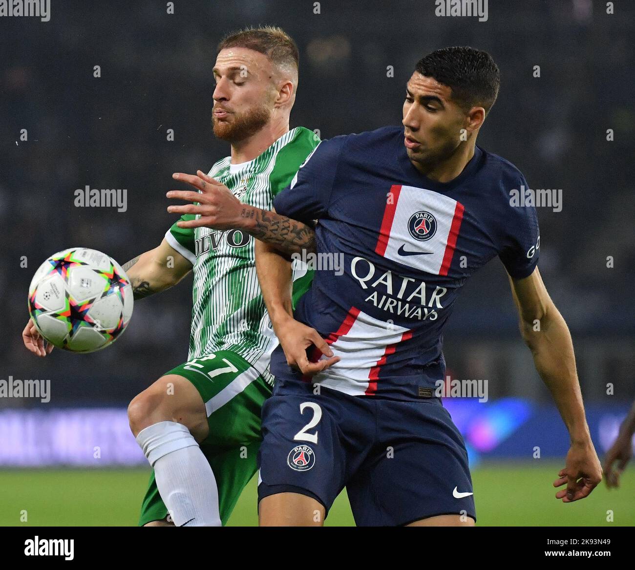 Paris Saint-Germain's Achraf Hakimi during the UEFA Champions League ...