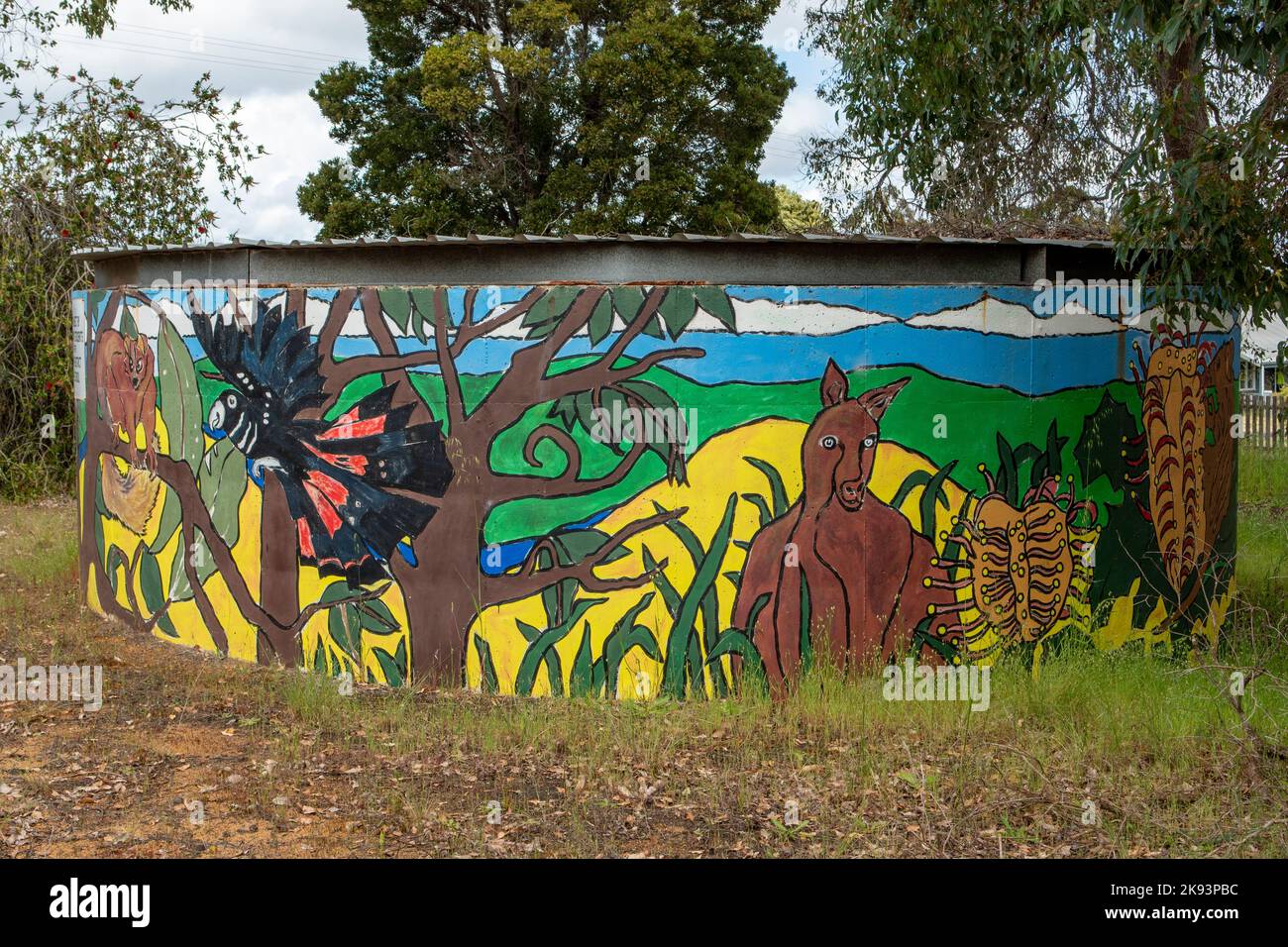 Water Tank Art, Nannup, WA, Australia Stock Photo - Alamy