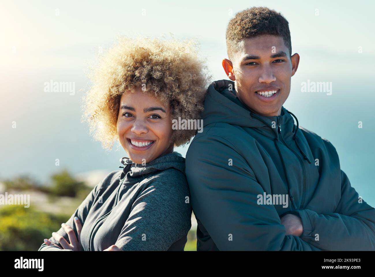 We know our relationship can handle anything. Portrait of a happy young ...