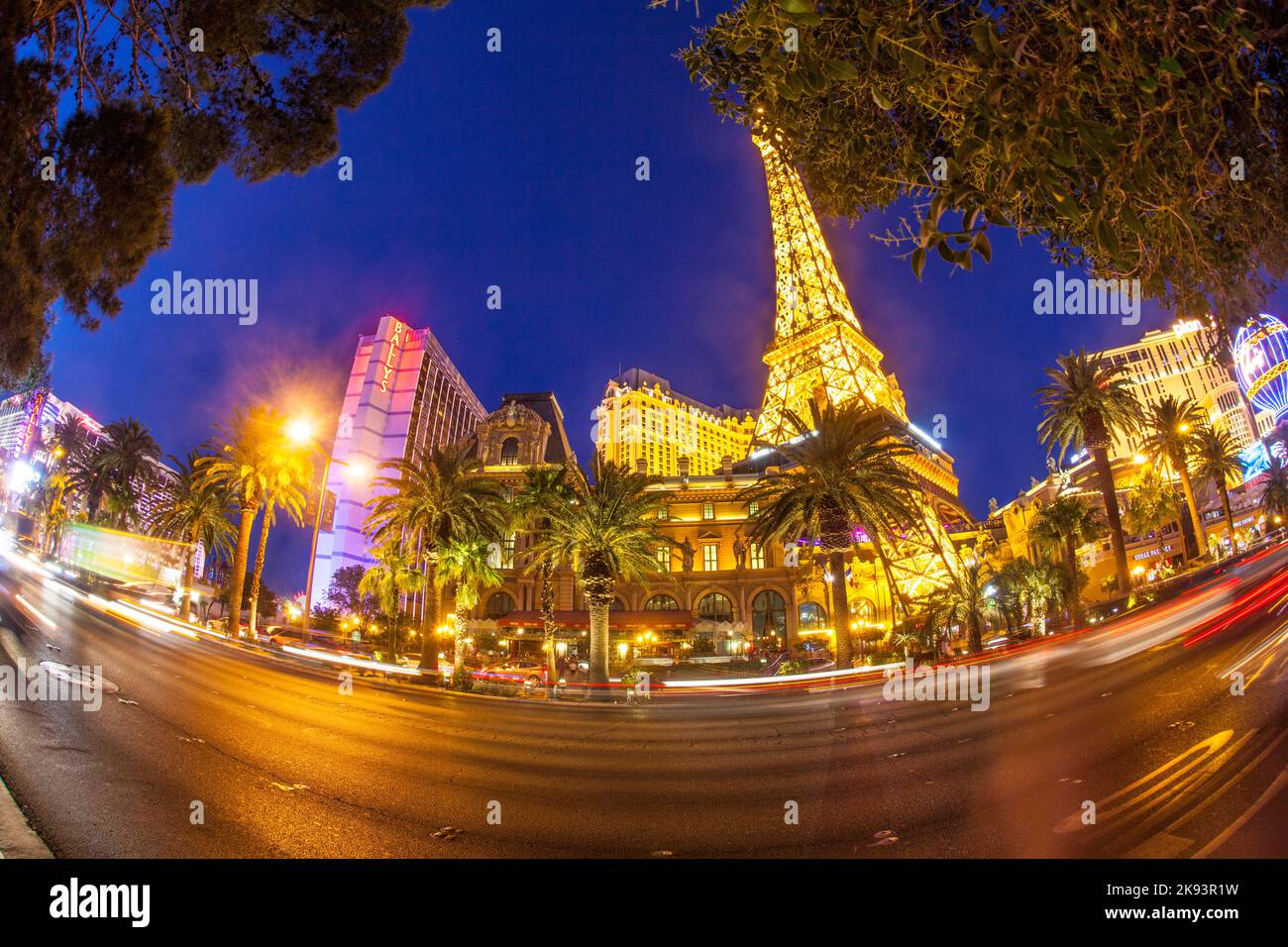 LAS VEGAS, NV - JUNE 15, 2012: Paris Las Vegas hotel and casino in Las ...