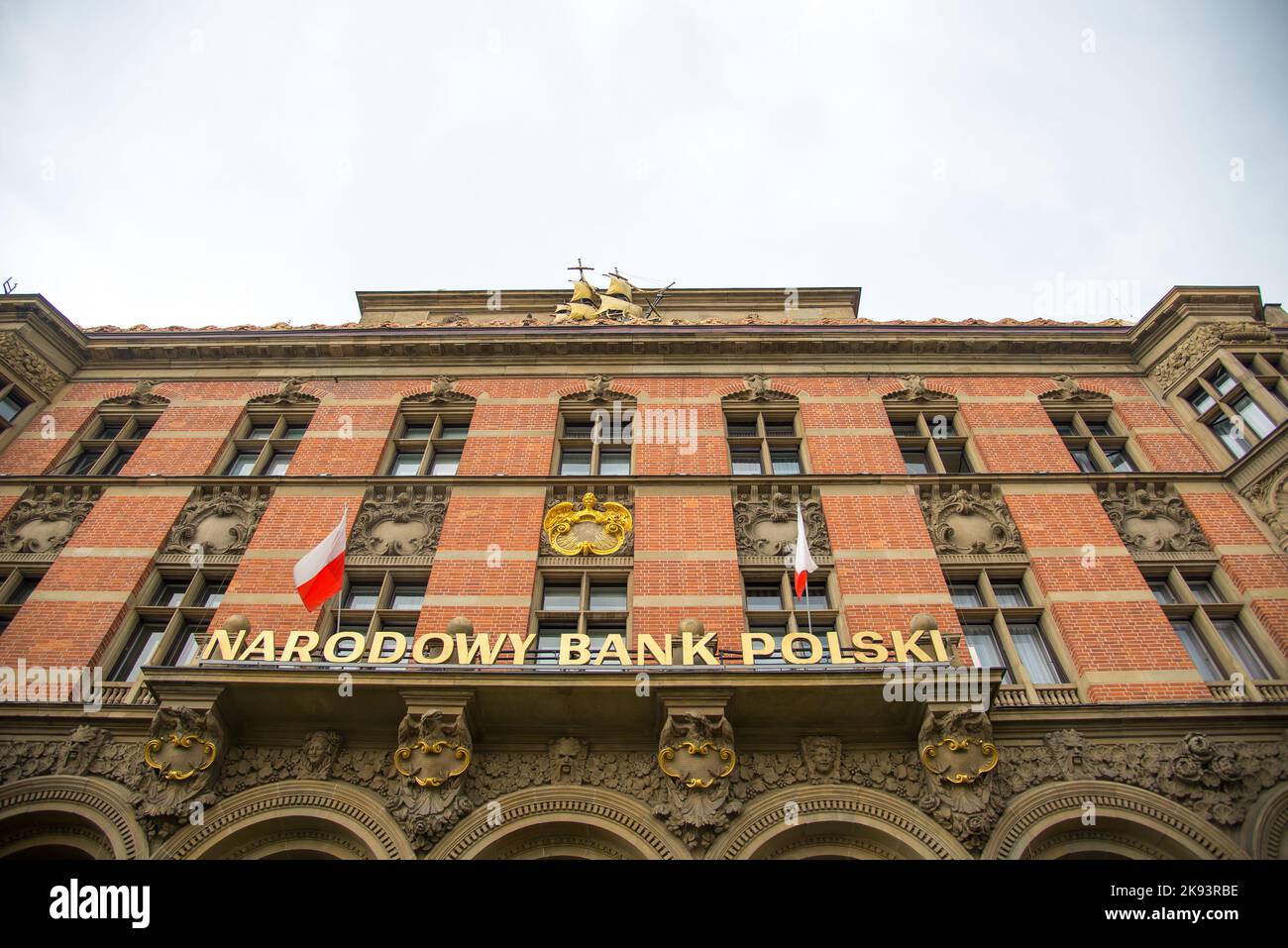 Gdansk, Poland - August 4, 2018: National Bank of Poland in Gdansk ...