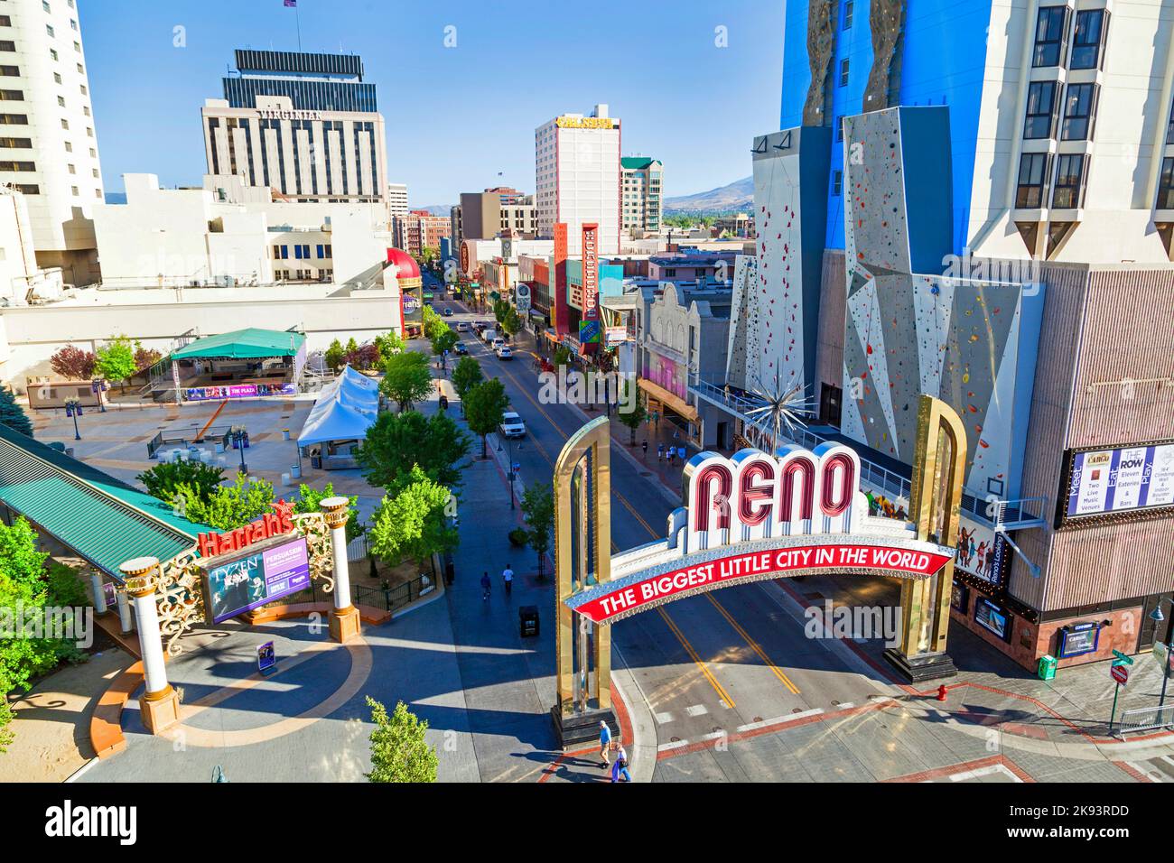 RENO, USA - JUNE 17, 2012:: The Reno Arch in Reno, Nevada. The original ...