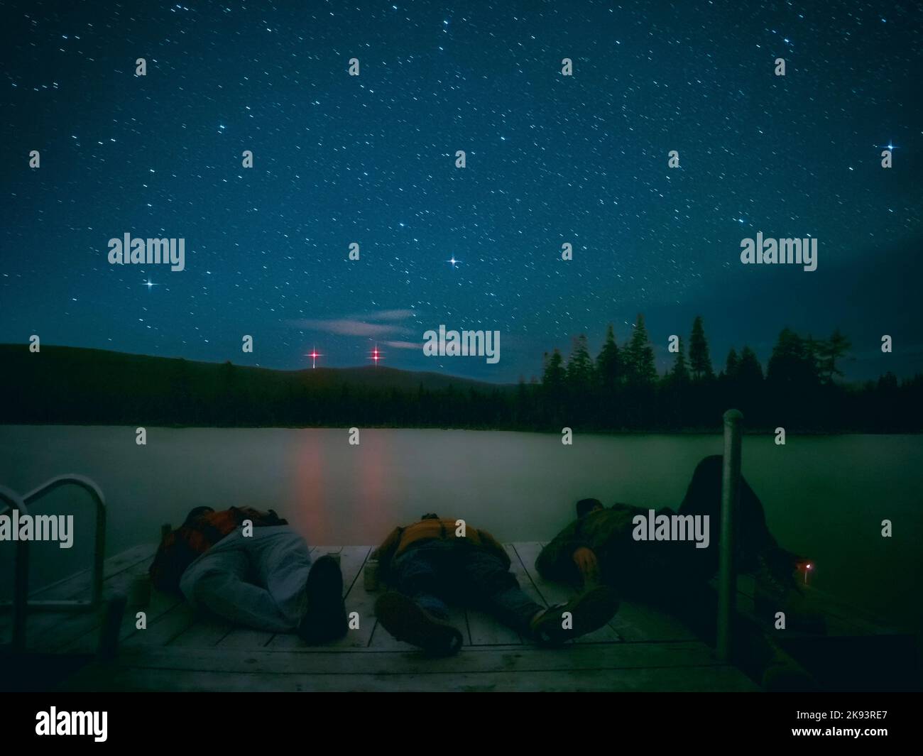 Night Sky full of stars in Laurentides, Quebec Canada Stock Photo - Alamy