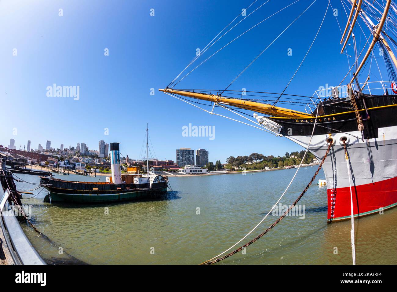 SAN FRANCISCO - JUNE 20, 2012: Vintage 1886 sailing ship, Balclutha on ...