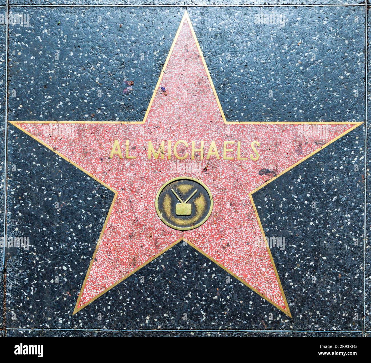 HOLLYWOOD - JUNE 26: Al Michaels star on Hollywood Walk of Fame on June ...