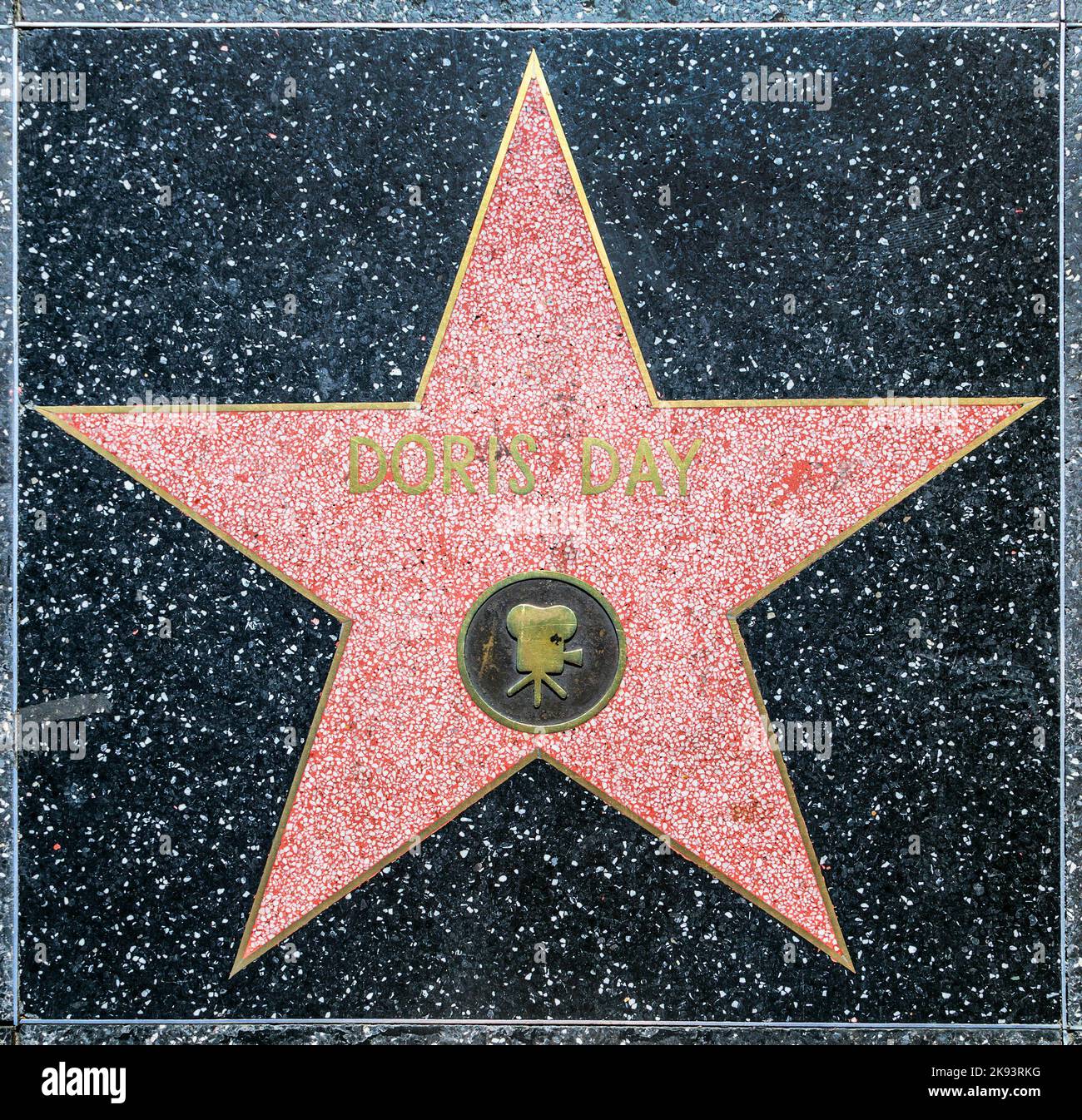 HOLLYWOOD - JUNE 26: Doris Day's star on Hollywood Walk of Fame on June ...