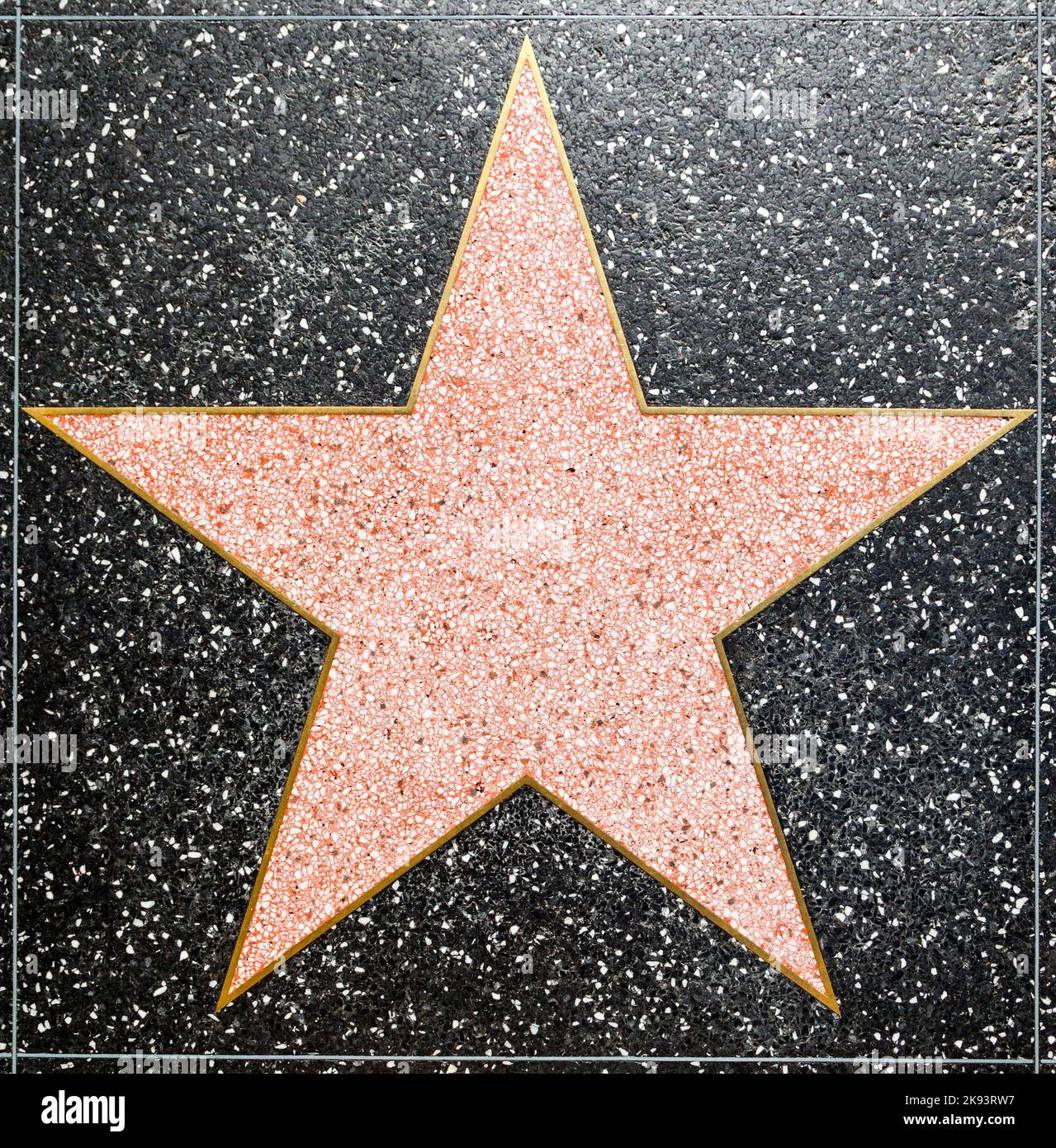 HOLLYWOOD - JUNE 26: empty star on Hollywood Walk of Fame on June 26 ...