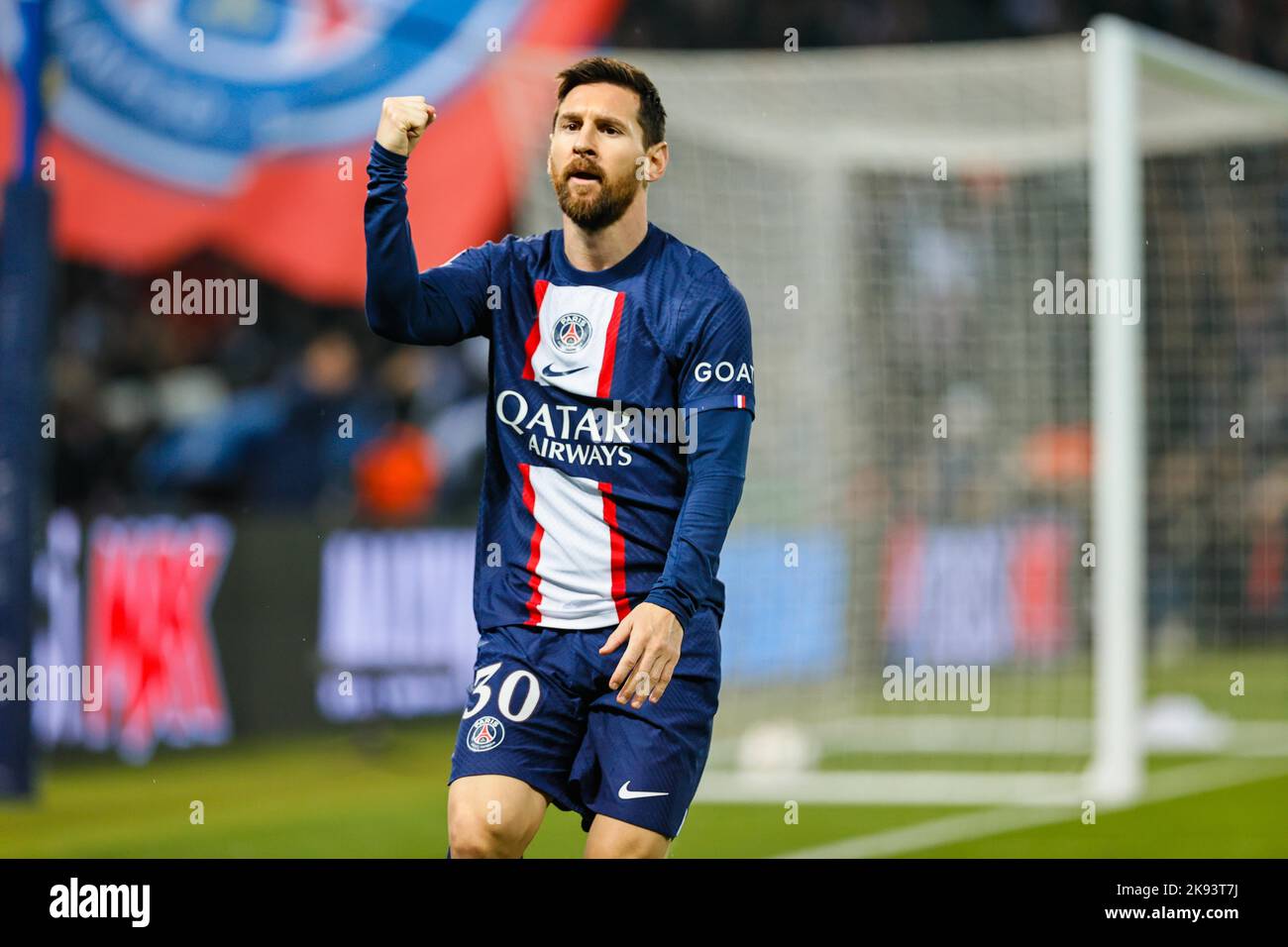 Paris, France - October 25, 2022, Lionel Messi of PSG celebrates during ...