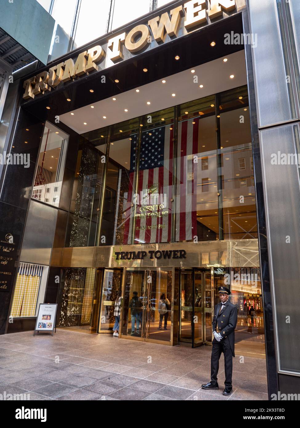The entrance to Trump Tower in New York City. Photo by Francis Specker ...