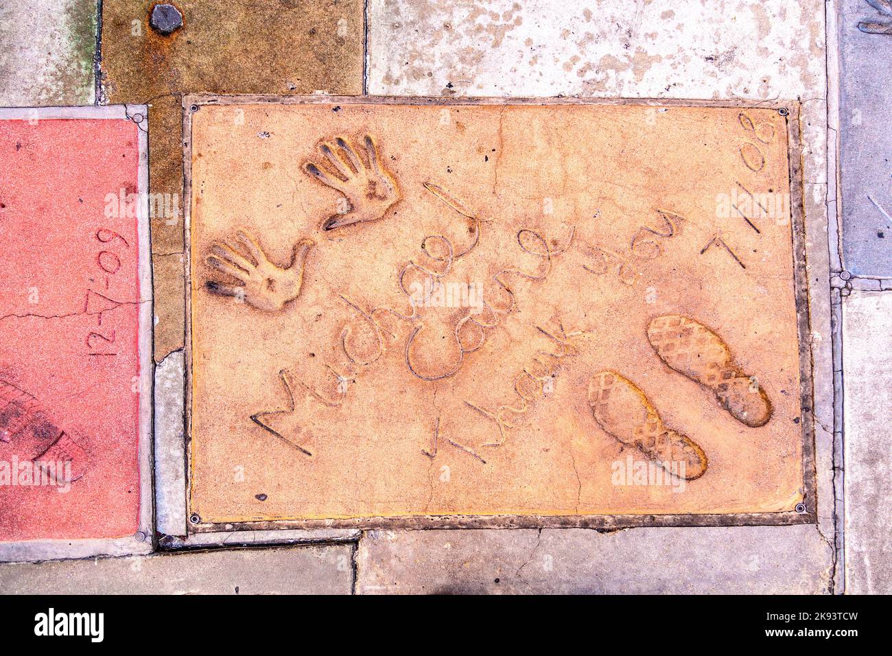 LOS ANGELES - JUNE 26: handprint of Michael Caine in Hollywood ...