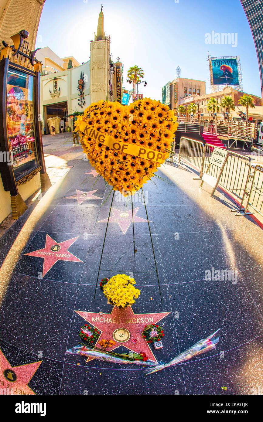LOS ANGELES - JUNE 26: Michael Jackson's star on the Hollywood Walk of ...